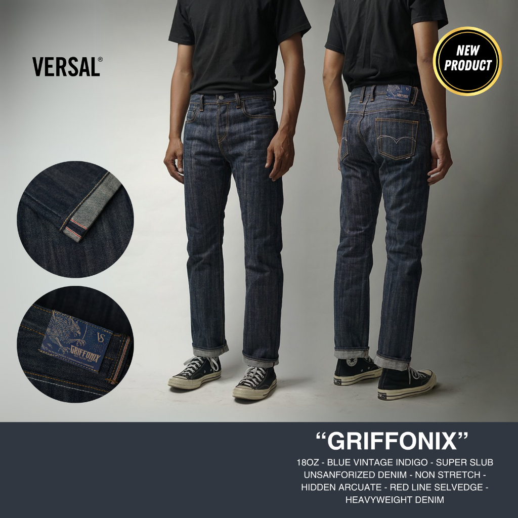 Jual Versal The Finest - GRIFFONIX 18oz Super Slub Unsanforized ...