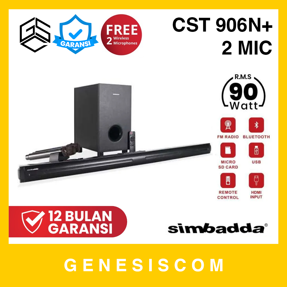 Jual Soundbar SIMBADDA CST 906N+ Altes Bass Speaker TV Wireless ...