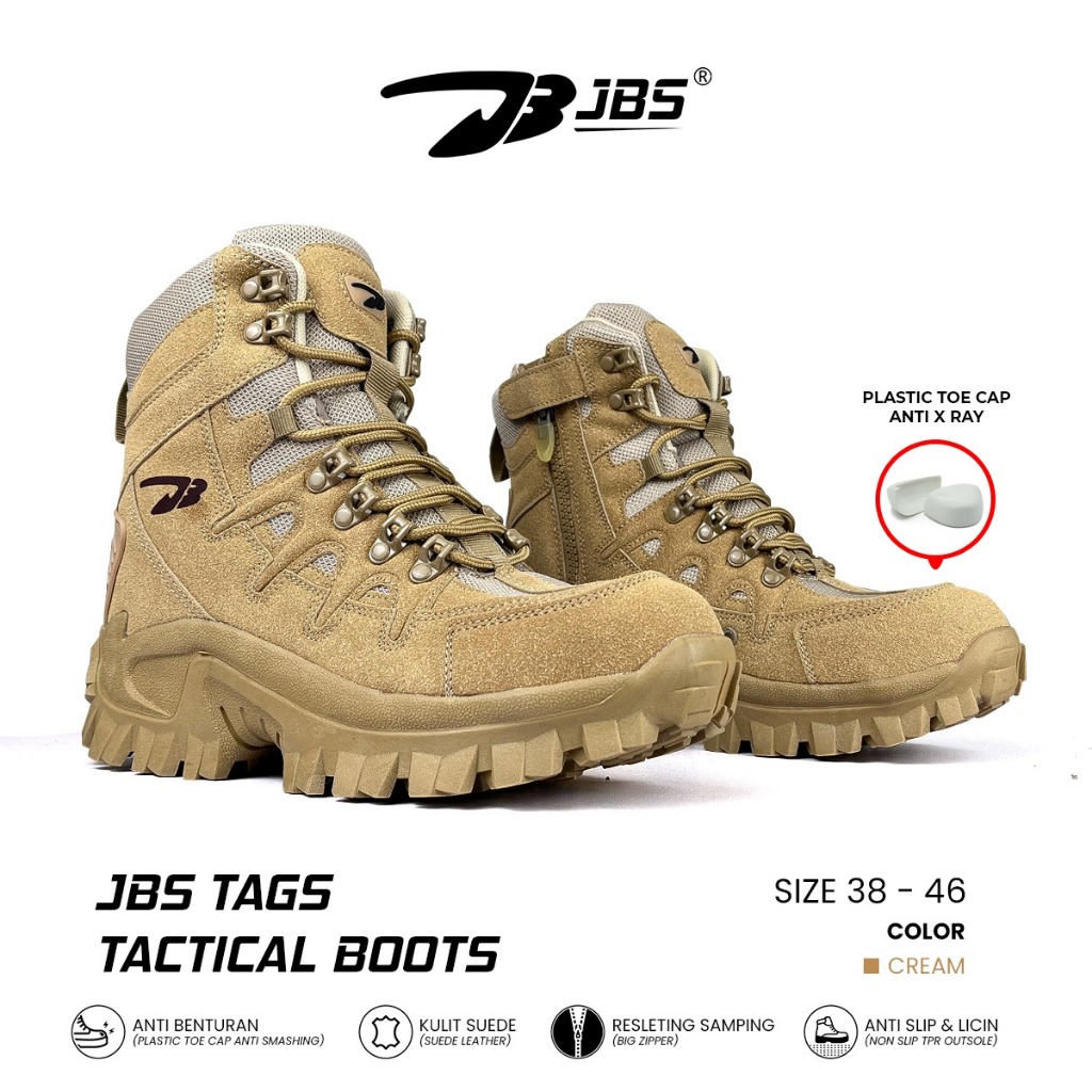 Jual Sepatu Tactical JBS TAG Safety PDL Plastic Toe Cap Anti Xray ...