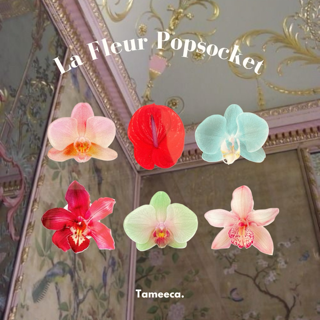 Jual La Fleur Popsocket - Tameeca. / Flower / Orchid Acrylic Popsocket ...