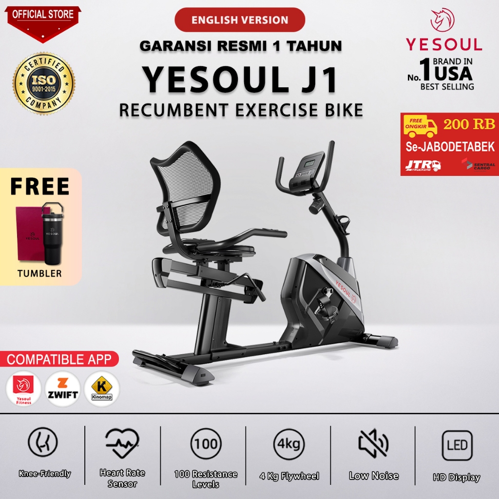 Jual Recumbent Bike Terapi Yesoul J1 | Shopee Indonesia