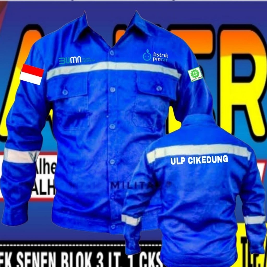 Jual seragam wearpack atasan IMJ wearpack PLN wearpack Atasan IMJ ...
