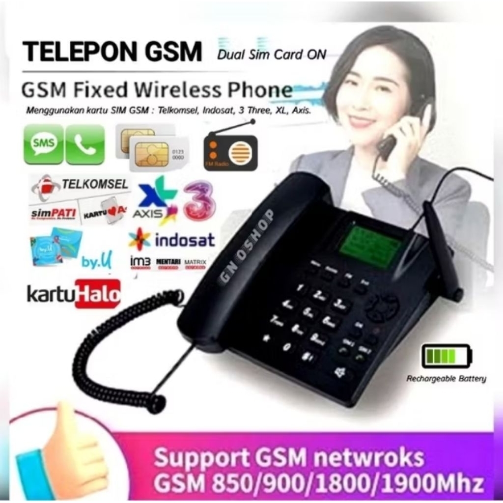 Jual Telepon GSM Rumah Kantor Telp Telpon Telephone Phone Fwt Sim Card ...