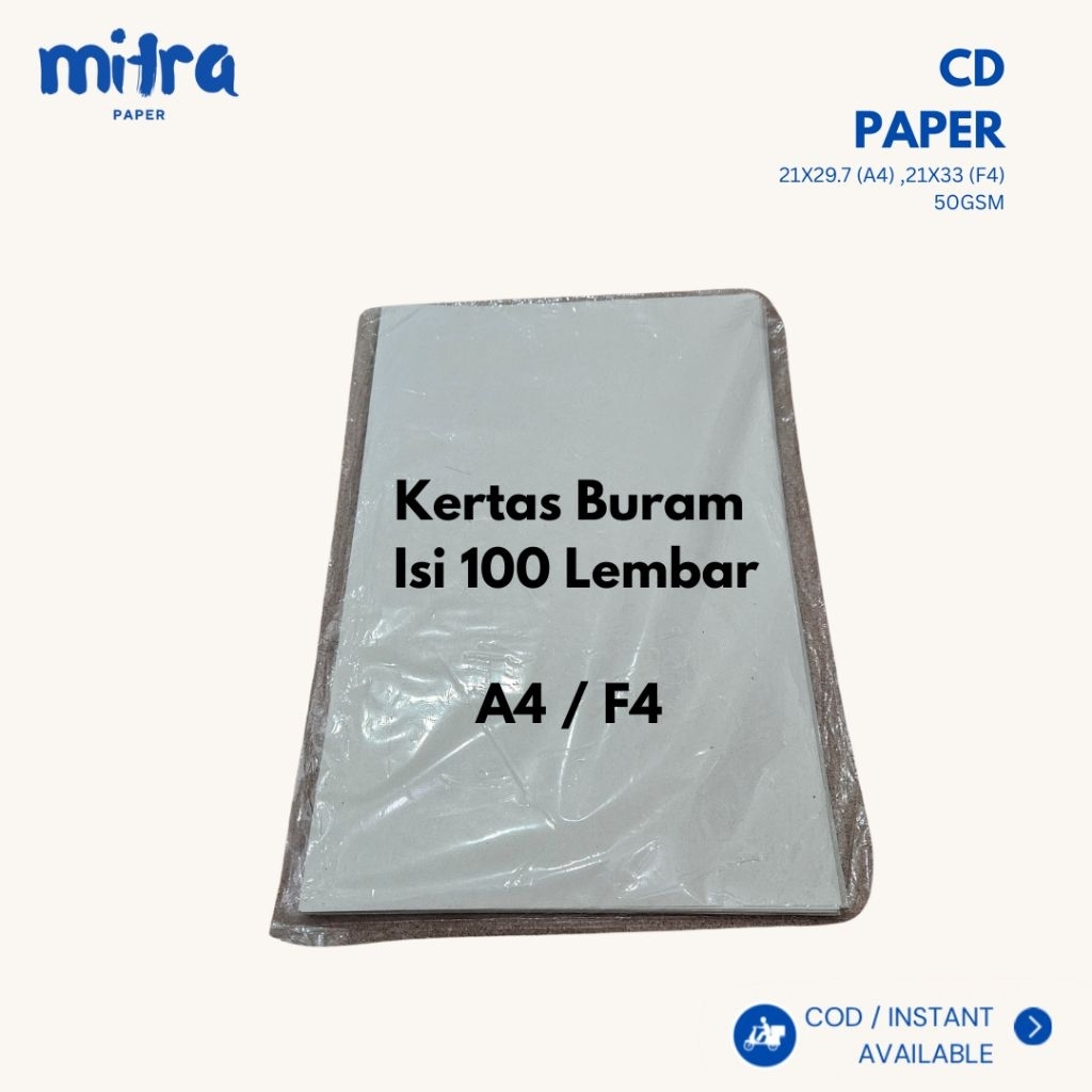 Jual Kertas Buram / Kertas Koran / Kertas CD / Flipchard Paper 50 GSM Ukuran A4 F4 isi 100 ...