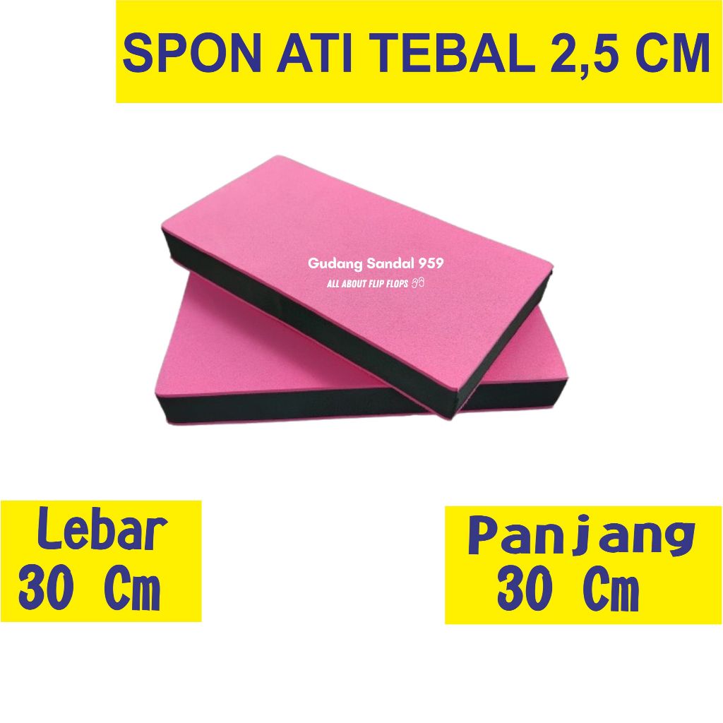 Jual SPON ATI / BUSA ATI / SPON EVA TEBAL 2,5 CM WARNA KOMBINASI PINK ...