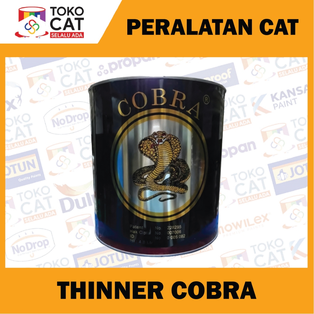 Jual THINNER COBRA HITAM KALENG 5 LITER GALON / PENGENCER CAT / THINER ...