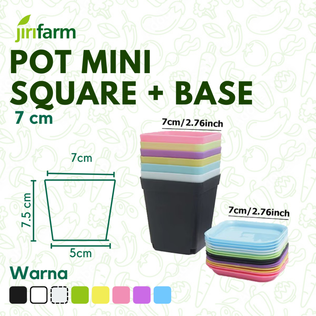 Jual JIRIFARM - Pot Plastik / Pot Persegi / Pot Murah / Pot Sekulen ...
