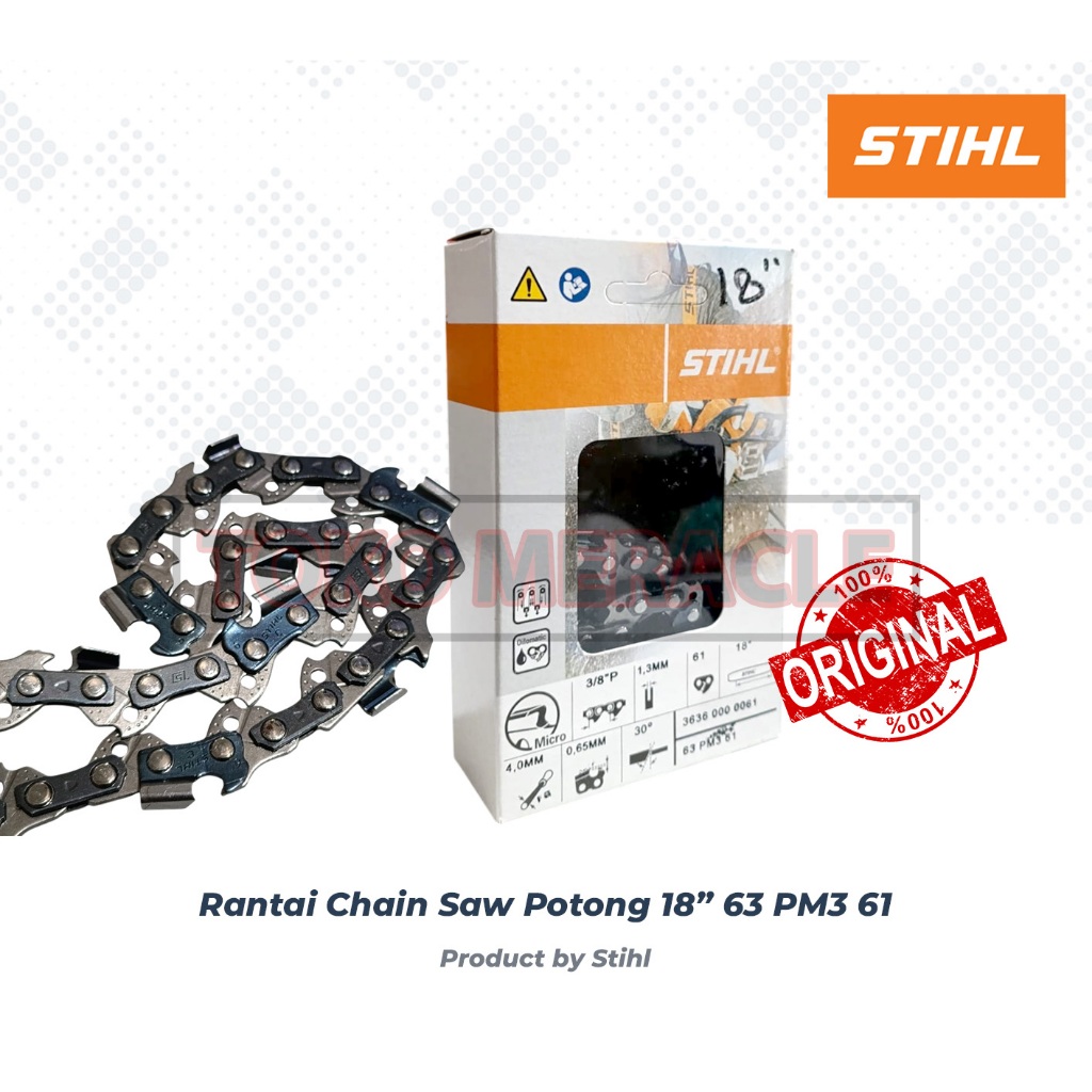 Jual [POTONG 18"] STIHL Rantai Gergaji 18" (Rantai Chainsaw Potong ...