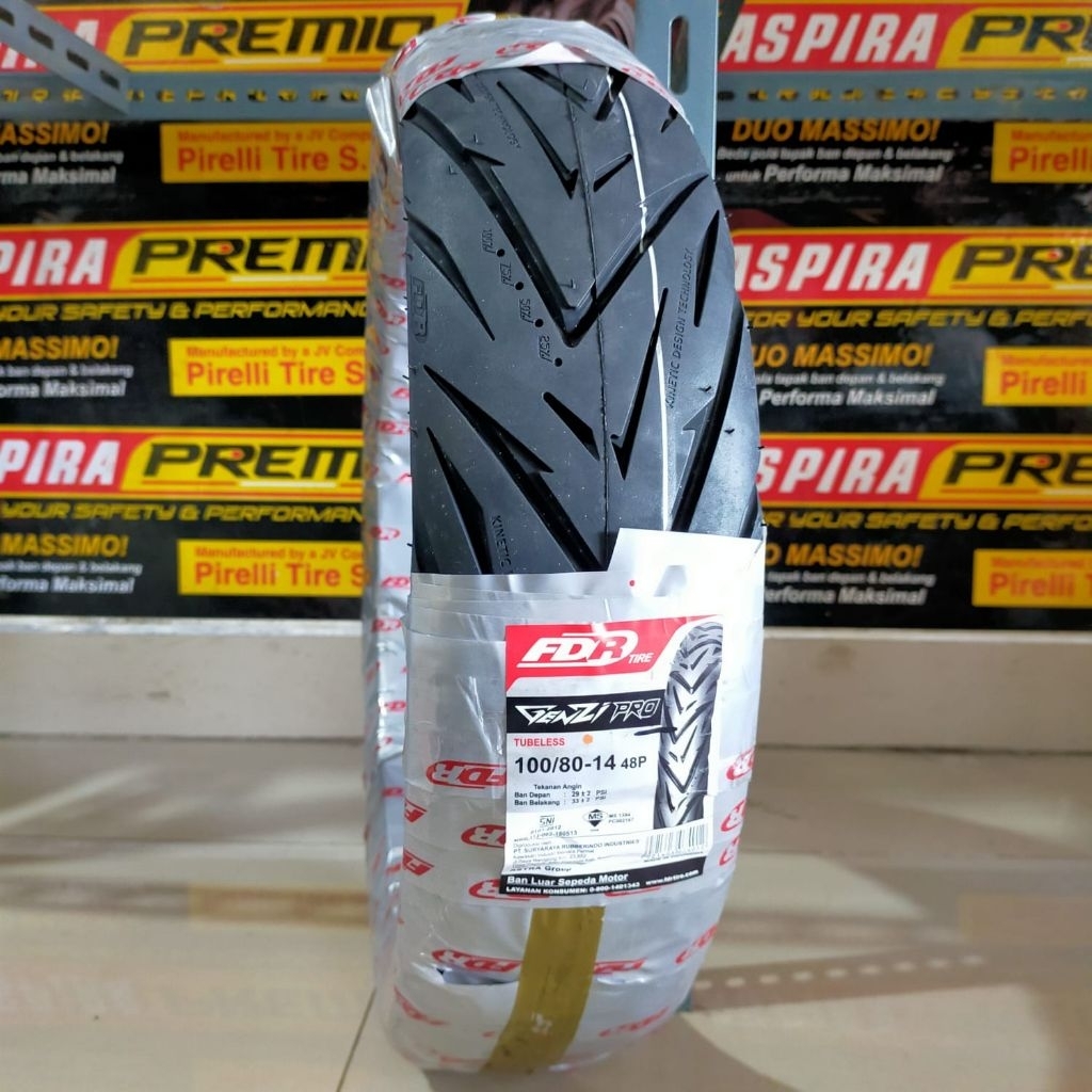 Jual Ban Motor FDR GENZI PRO Ring 14 TUBELESS 80/80-14 90/80-14 100/80 ...