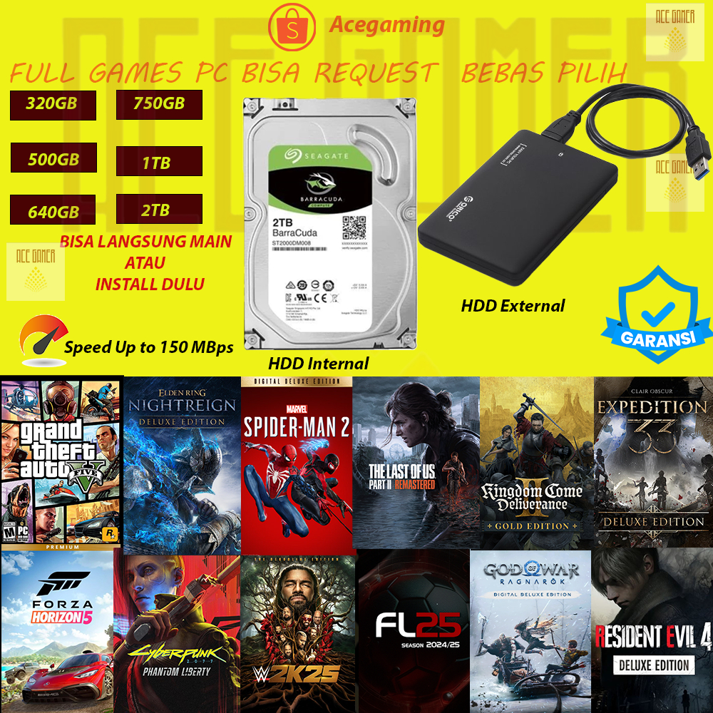Jual Hardisk HDD Game PC 2.5" 3.5" 320GB 500GB 640GB 750GB 1TB 2TB ...
