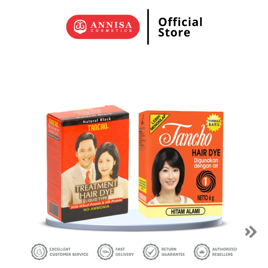 Jual Tancho Treatment Hair Dye Bubuk & Cair / Semir Pewarna Rambut ...