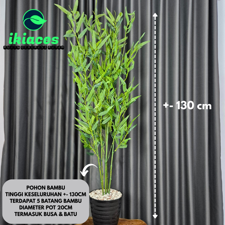 Jual POHON BAMBU ARTIFISIAL JUMBO 1 METER TANAMAN HIAS PLASTIK DAUN ...