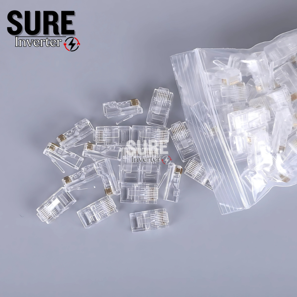 Jual konektor RJ45 SOCKET JACK LAN RJ45 / RJ 45 isi 50pcs & 100pcs ...