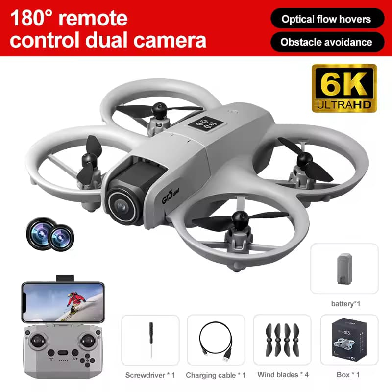 Jual Drone GT3 / i1 PRO FPV Camera 180° HD Sensor Anti Nabrak Drone ...