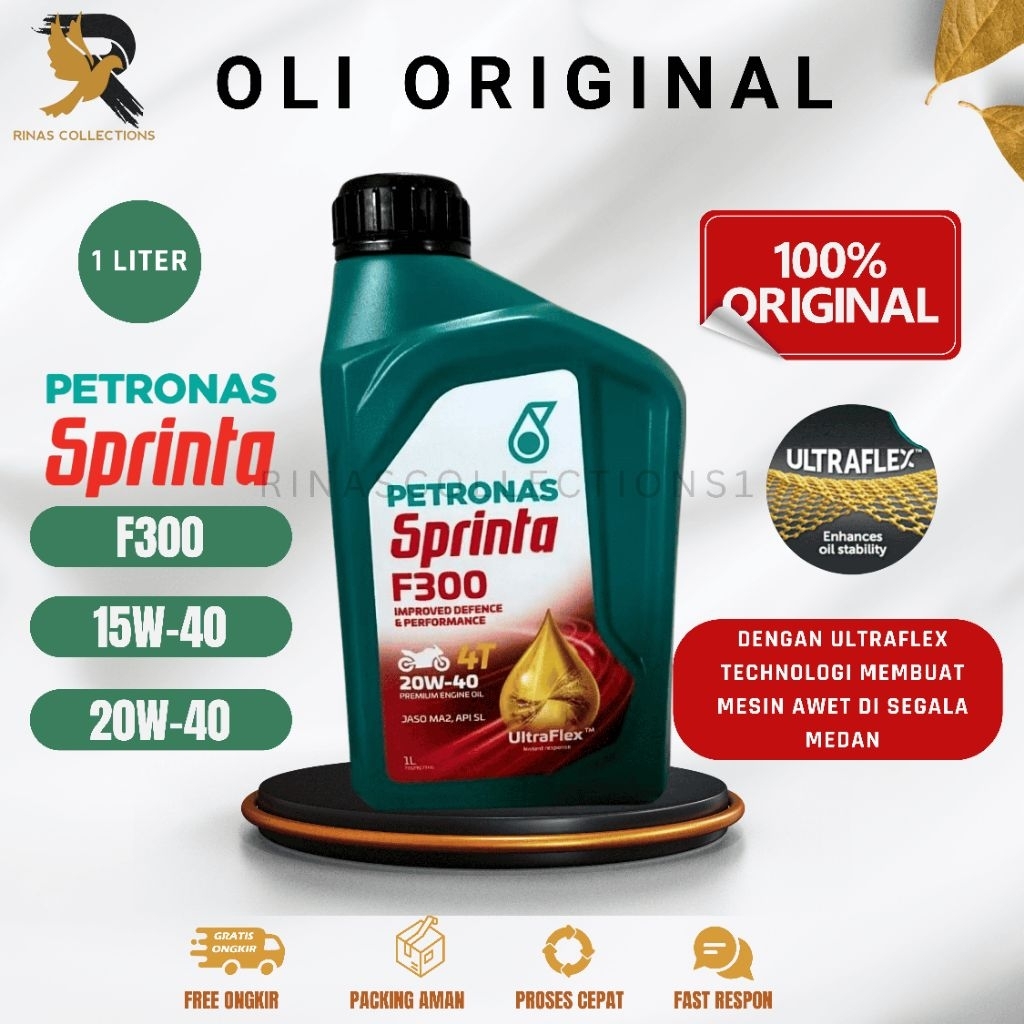 Jual Petronas Sprinta Oli Motor F300 15W 40 dan 20W 40 Mineral ...