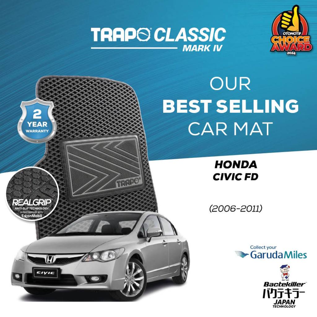 Jual Karpet Mobil Trapo Classic Mark IV EVA Honda Civic FD (2006-2011 ...