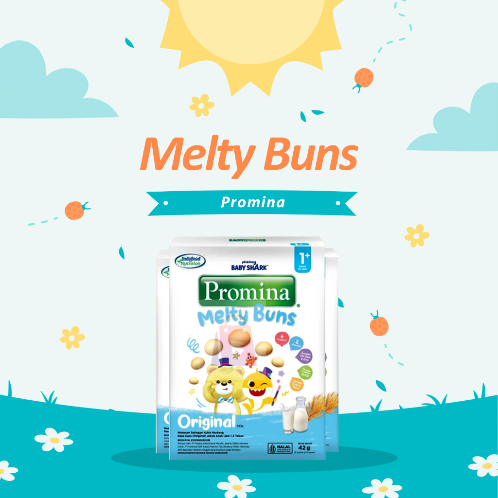 Jual Baru!!! Promina Melty Buns Biskuit Mini Original 42 g | Shopee ...