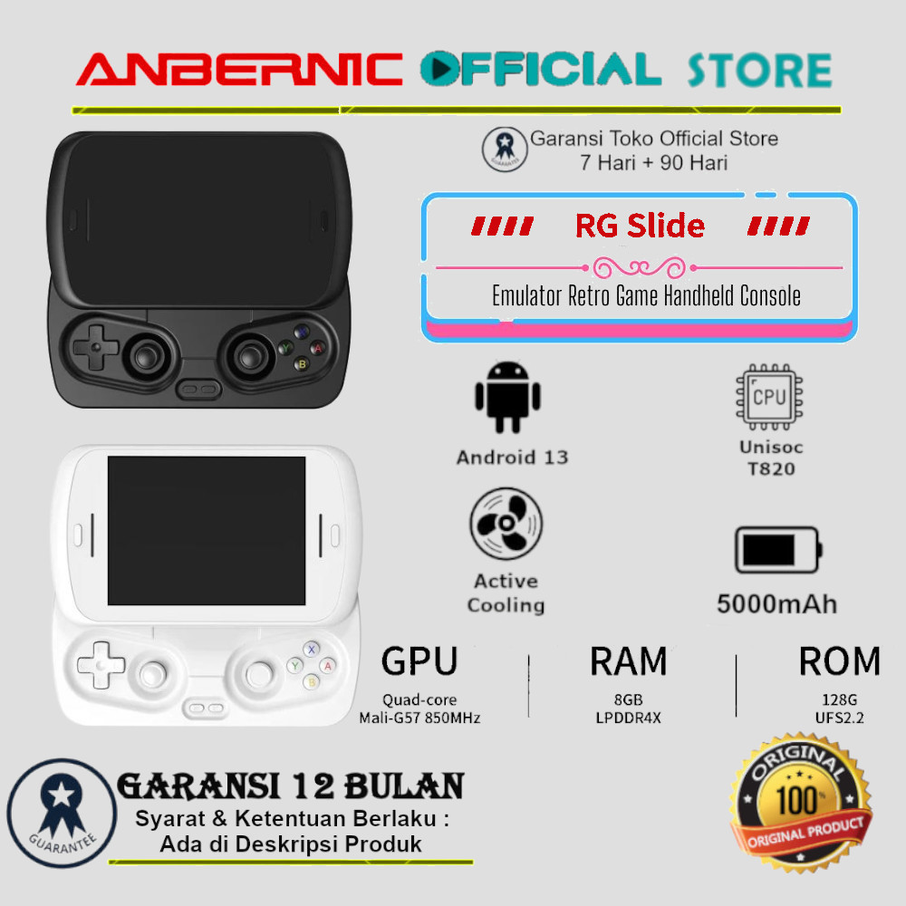 Jual ANBERNIC RG Slide Handheld Retro Video Game Console Game Classic ...