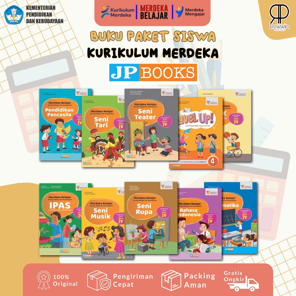 Jual Buku Paket Kurikulum Merdeka SD Kelas 4 (IV) - Jp Books | Shopee ...