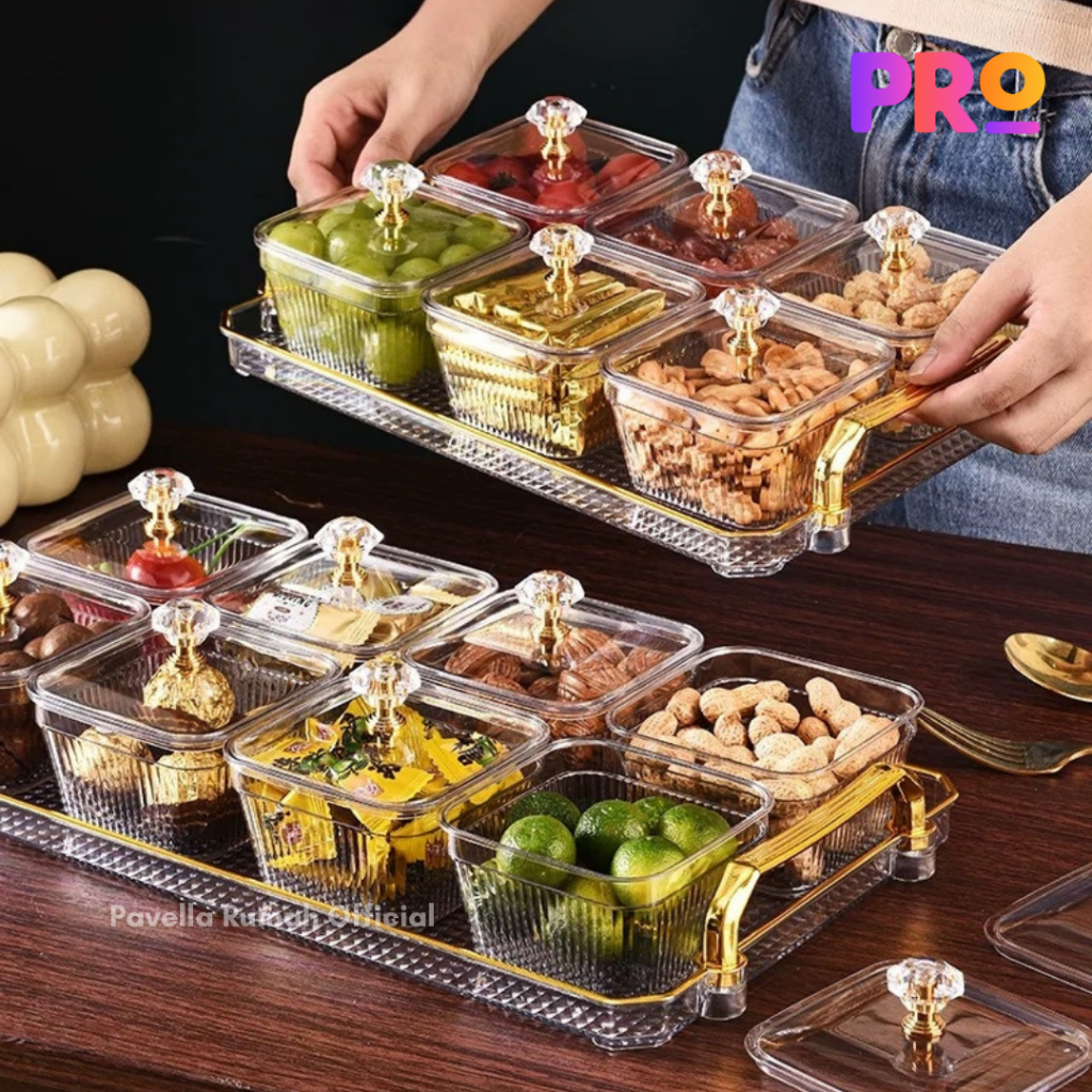 Jual [COD] PAVELLA Snack Box Mutiara Set 2/3/4/6 Pcs Kue Kering Basah ...