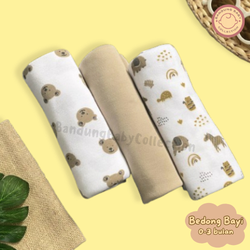 Jual Bedong Baby Ukuran 115cm X 90cm Motif Beruang Rusa New Born ...