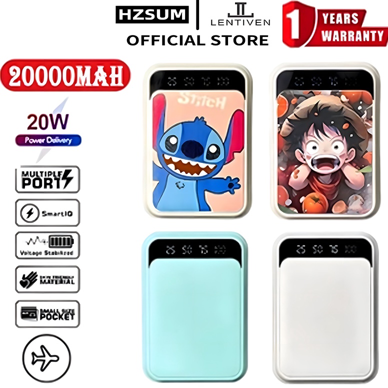 Jual KODE D6D HZSUM LENTIVEN PowerBank 2mAh Cute Mini Kartun Fast ...