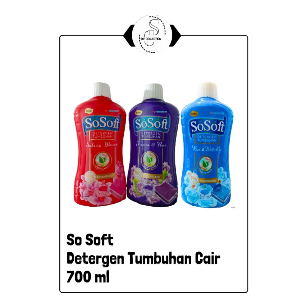 Jual Sosoft Detergen Tumbuhan Cair 700ml | Shopee Indonesia