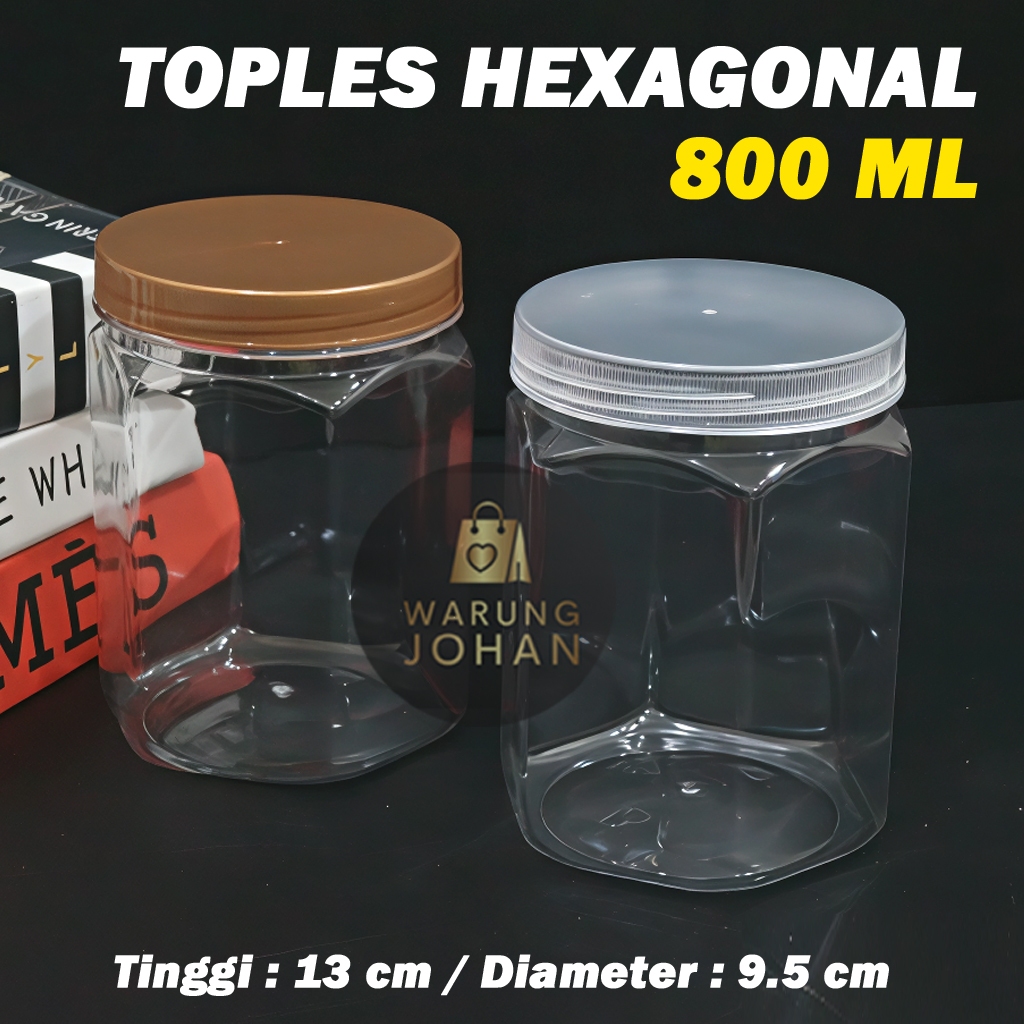 Jual TOPLES PLASTIK 800 ML / TOPLES KUE 800 ML / TOPLES HEXAGONAL 800 ...