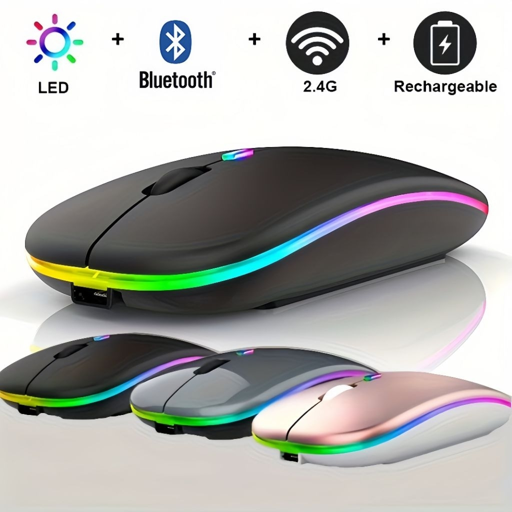 Jual M-151 - MOUSE BLUETOOTH & WIRELESS SILENT KLIK RECHARGE ISI ULANG ...