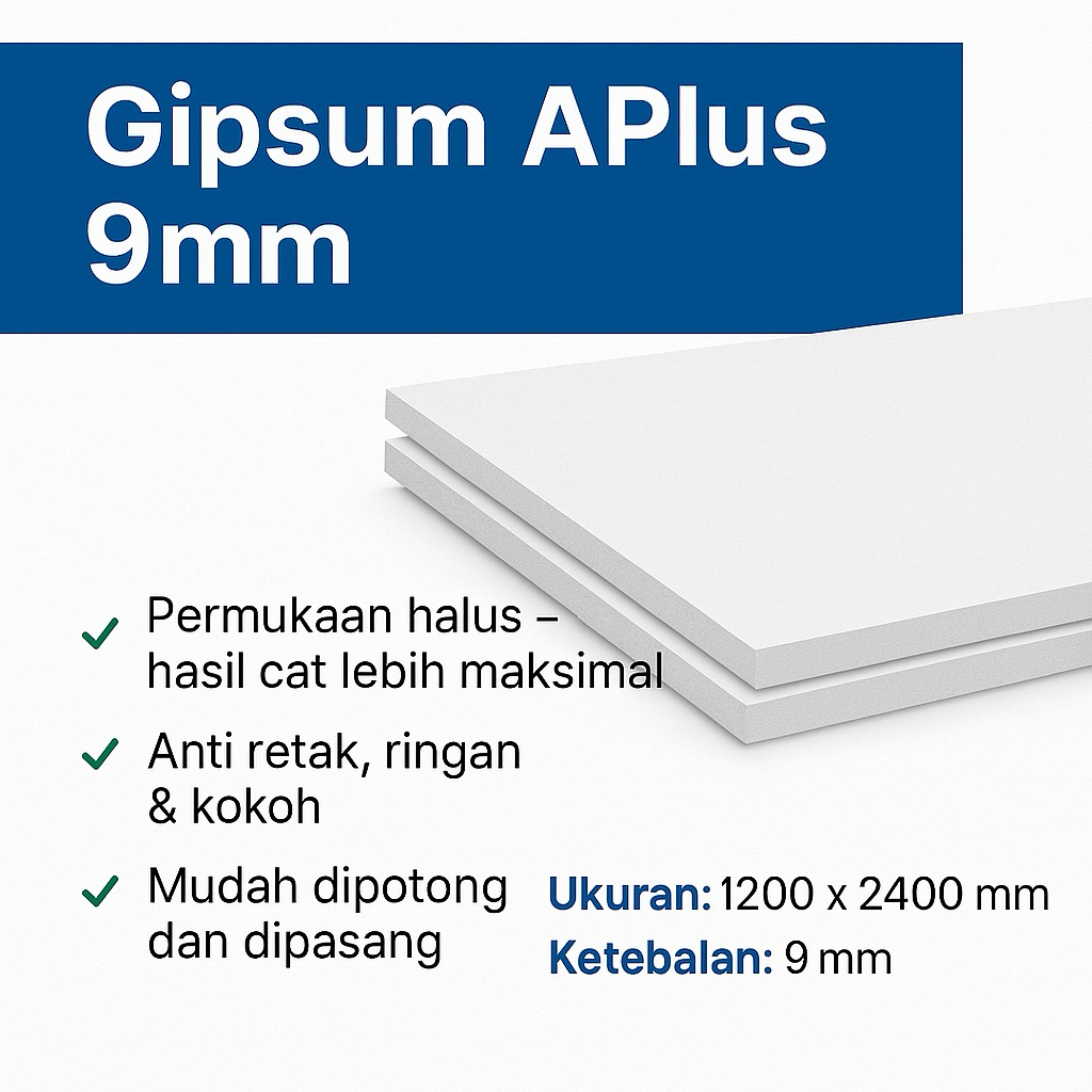Jual GYPSUM A PLUS 9 MM / GIPSUM A PLUS 9 MM / GYPSUM PARTISI A PLUS 9 ...