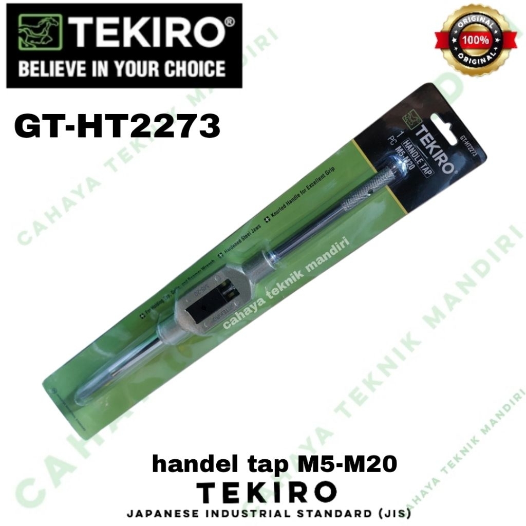 Jual TEKIRO GT-HT2273 handel tap M5 - M20 gagang tap ulir drat ukuran ...