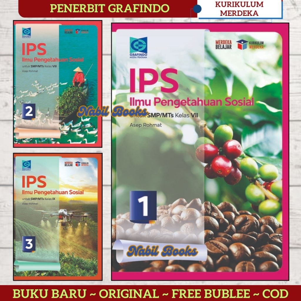 Jual Buku Paket IPS SMP/ MTs Kelas 7 8 9 Kurikulum Merdeka Penerbit ...