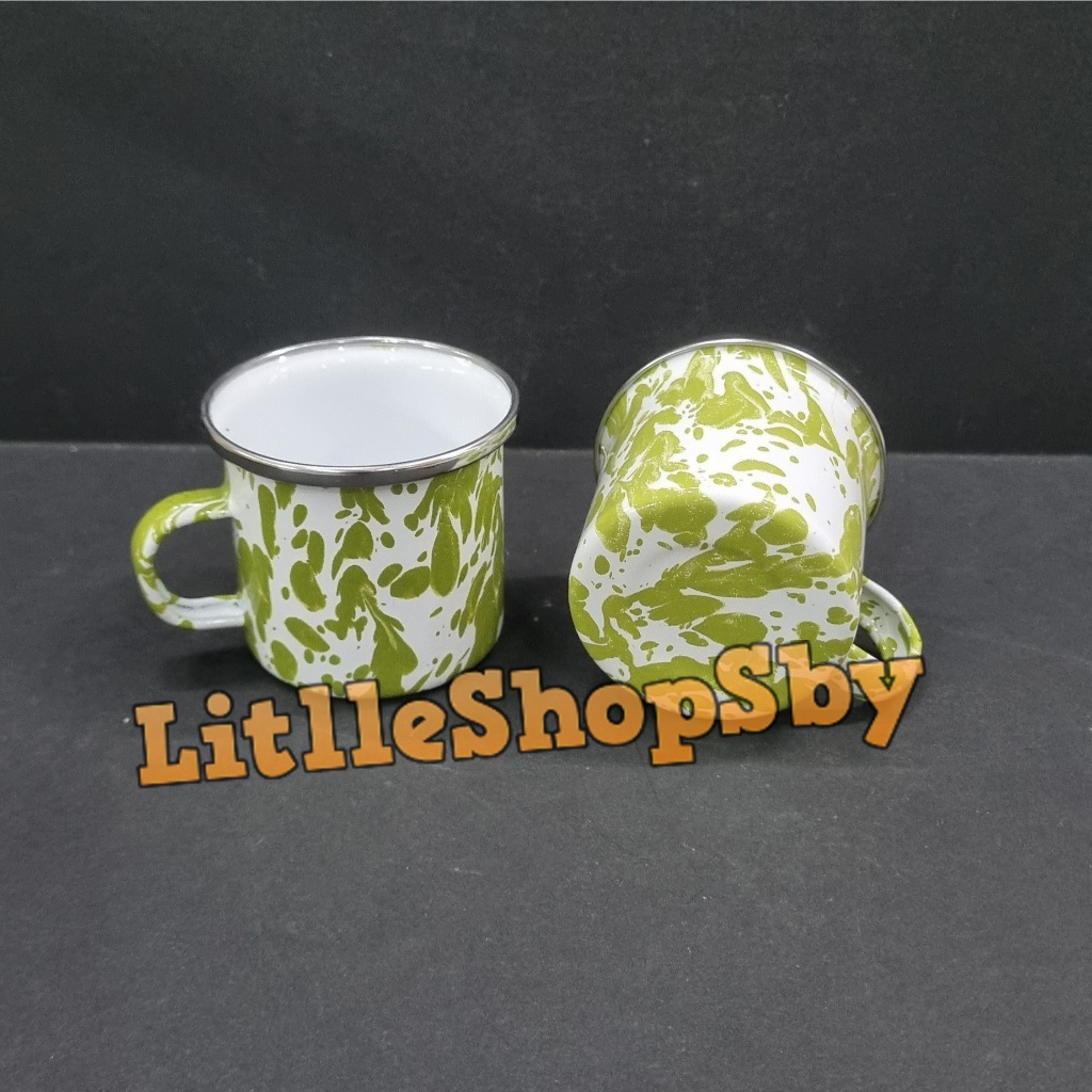 Jual Gelas Cangkir Mug Enamel 6cm Hijau Muda Army Blirik Loreng ...