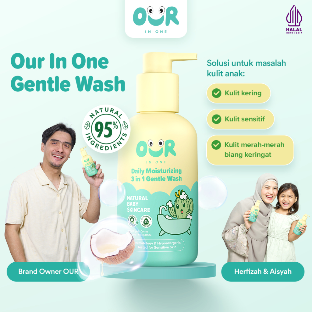 Jual Our in One 3in1 Daily Moisturizing Gentle Wash - Sabun Bayi & Anak ...