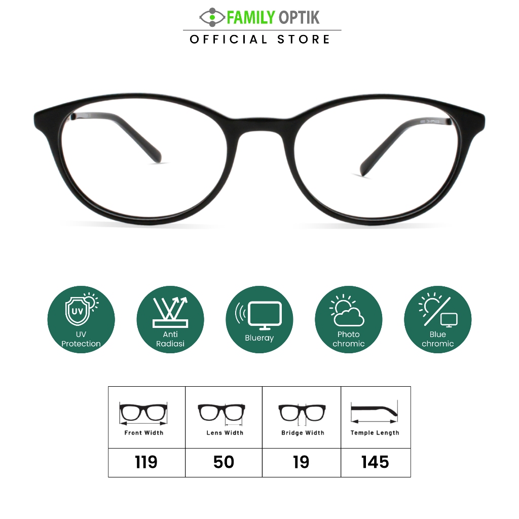 Jual Family Optik - Kacamata Vintage Blueray Photocromic Anti Radiasi ...