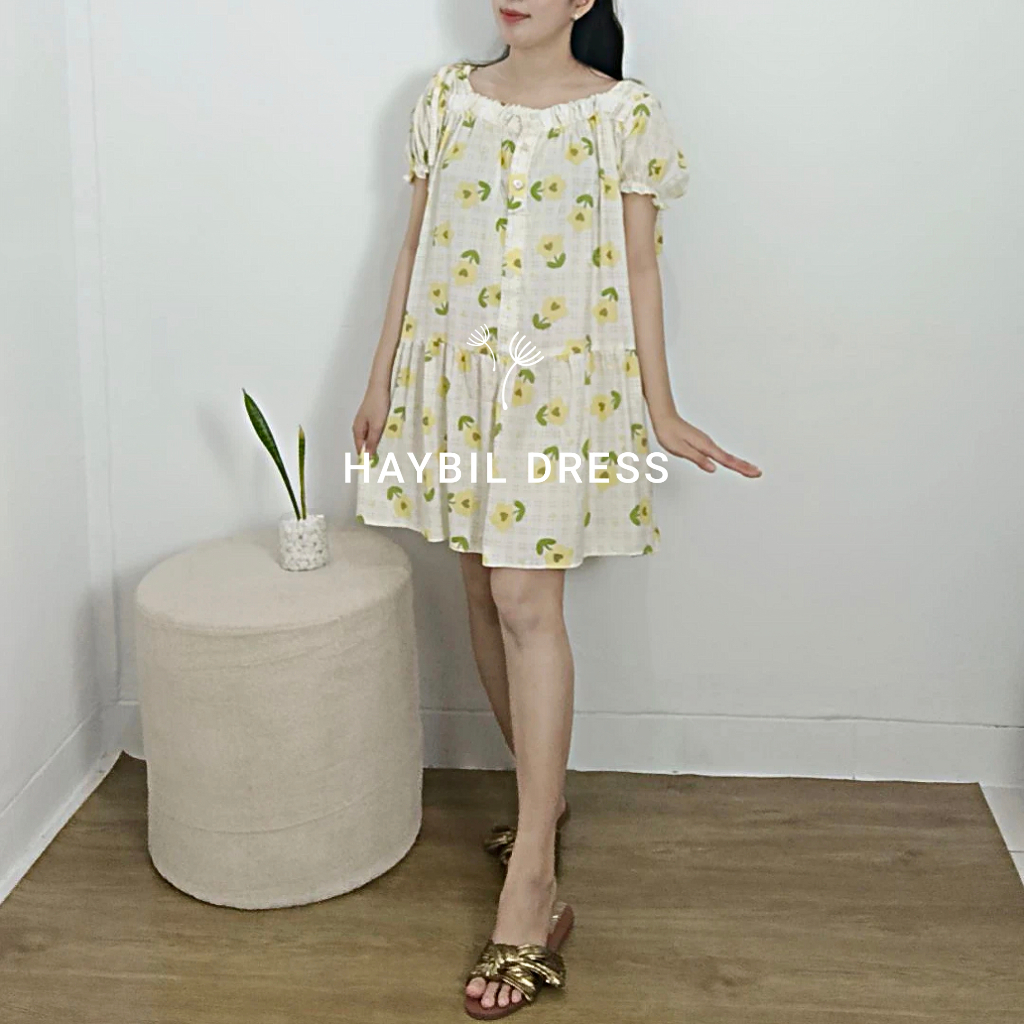 Jual Lily Dress - Mini Daster Lengan Kerut | Shopee Indonesia