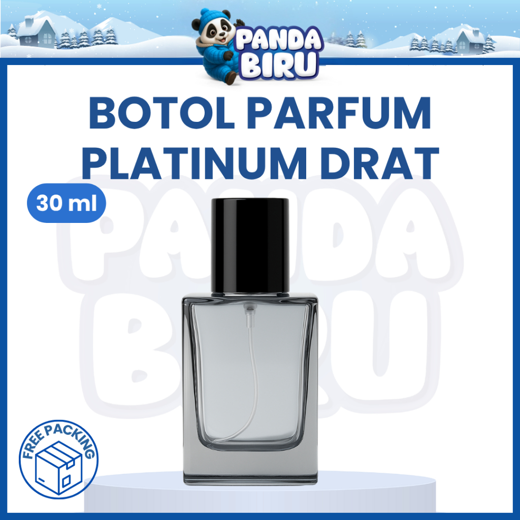 Jual Botol Parfum Platinum Drat 30ml / Botol Minyak Wangi Kotak Premium / Beling Kaca Tebal ...