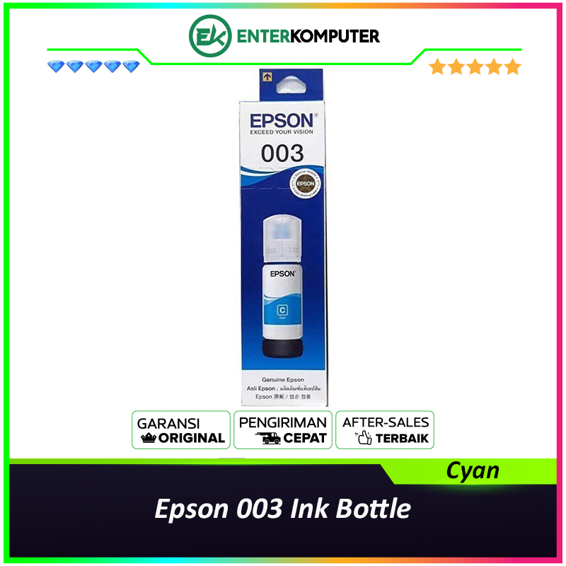 Jual Epson 003 Cyan Ink Bottle | Shopee Indonesia