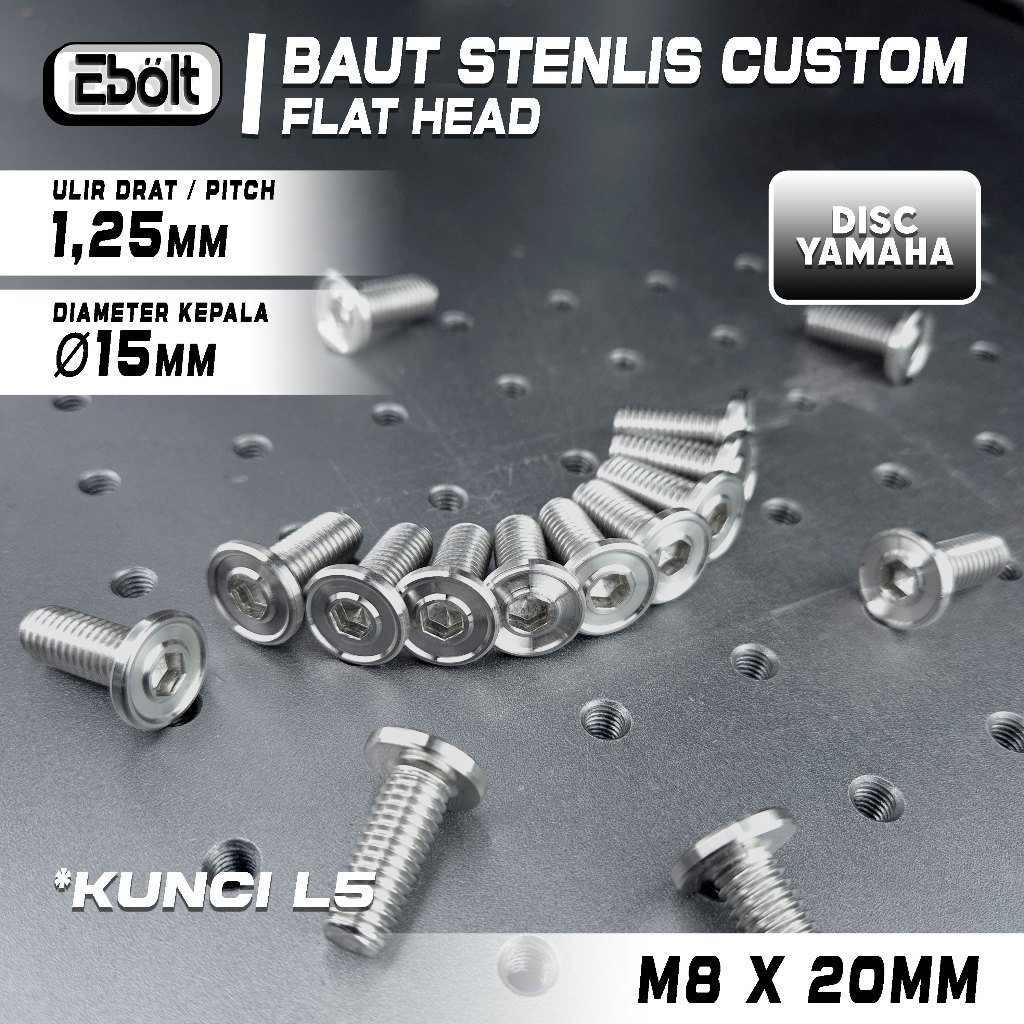 Jual BAUT DISC BAUT CAKRAM BAUT PIRINGAN STAINLESS STEEL STENLIS BAUD CUSTOM FLAT HEAD UNIVERSAL ...