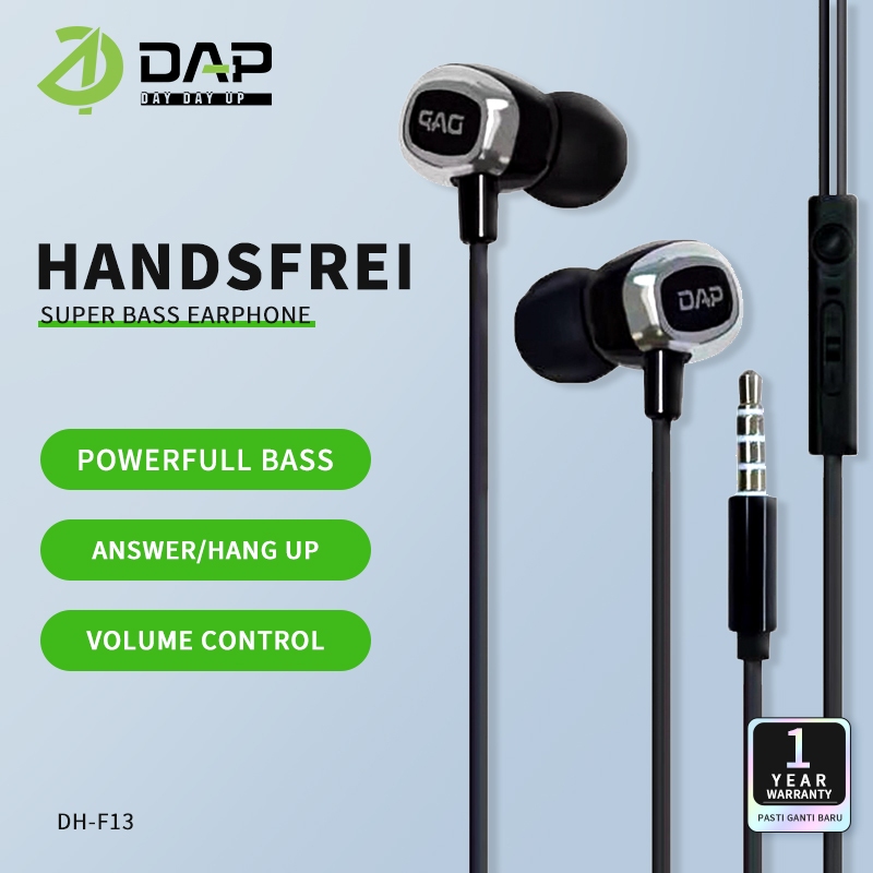 Jual DAP DH-F13 Handsfree Hifi Stereo Compatible with all Jack 3.5mm ...