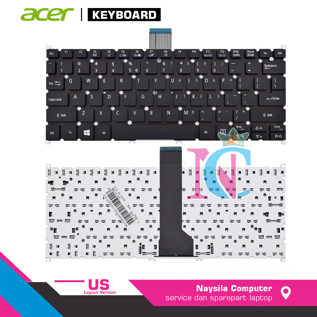 Jual Keyboard Acer Aspire E3-111 E3-112 ES1-111 ES1-131 ES1-311 R3-131 ...