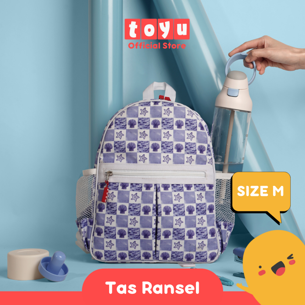 Jual TOYU Backpack Tas Ransel Sekolah Anak PAUD TK SD Coastal Charms ...
