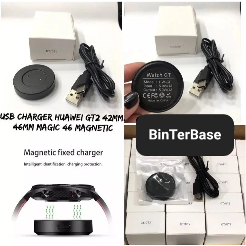 Jual Kabel charger Huawei GT GT2 GT2E Honor Magic Magic2 smart watch dock magnetic Charging jam ...