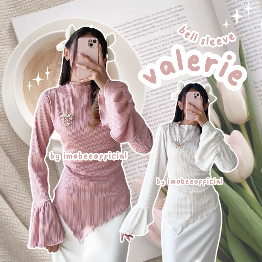 Jual Imobeeofficial | VALERIE BELL SLEEVE TOP Atasan Rajut Wanita ...