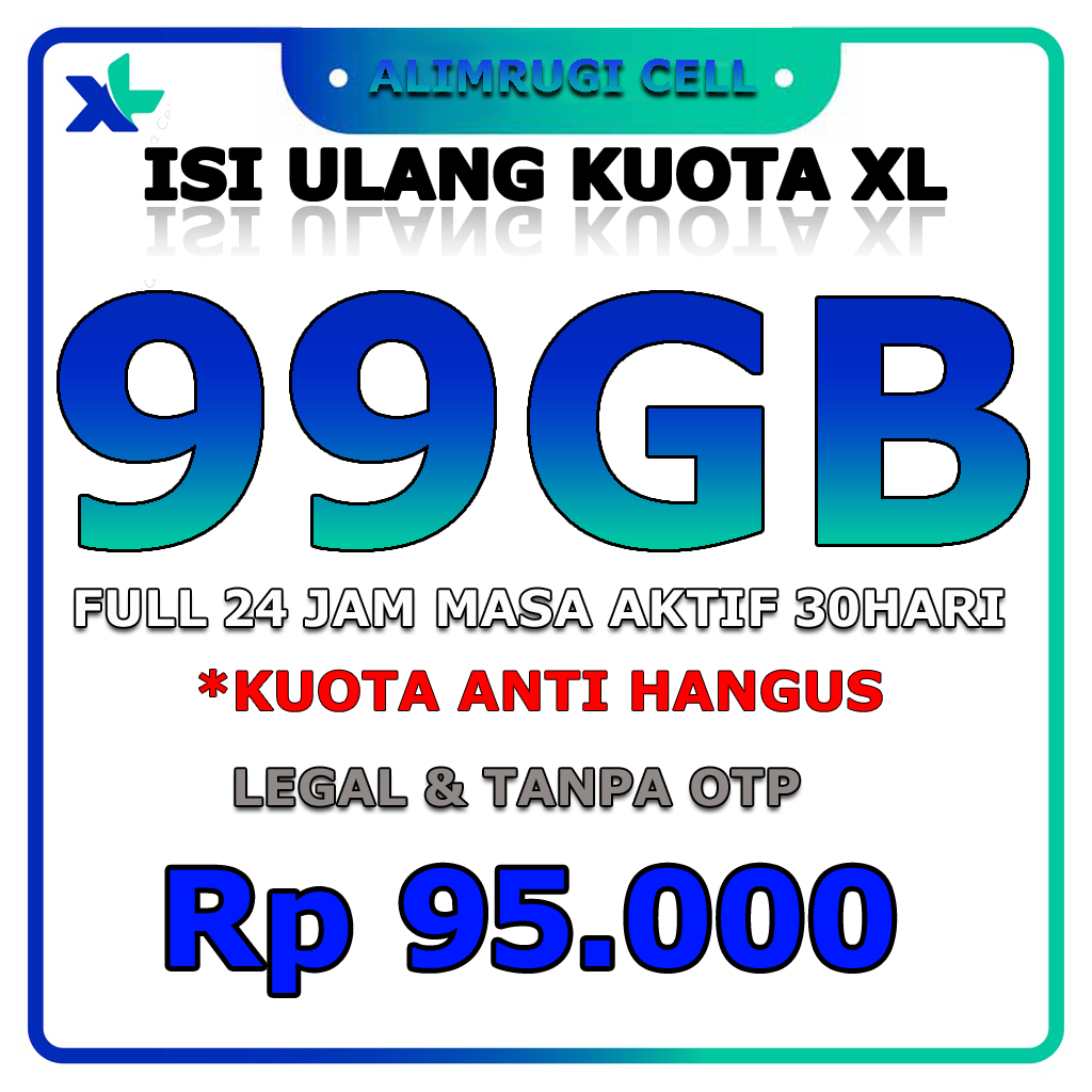 Jual Kuota XL 99GB 30hari | Shopee Indonesia
