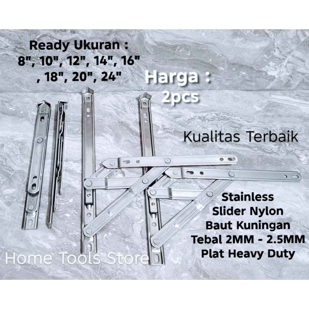 Jual Engsel Casement 12" inch - engsel kesmen 12 inch - engsel jendela ...