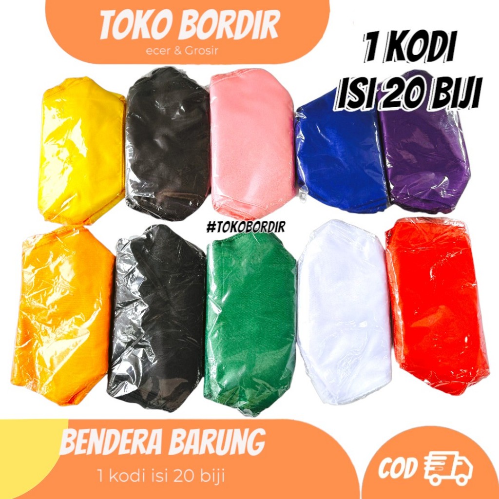 Jual 1 kodi Bendera Barung / 20 pcs bendera barung Pramuka siaga ...