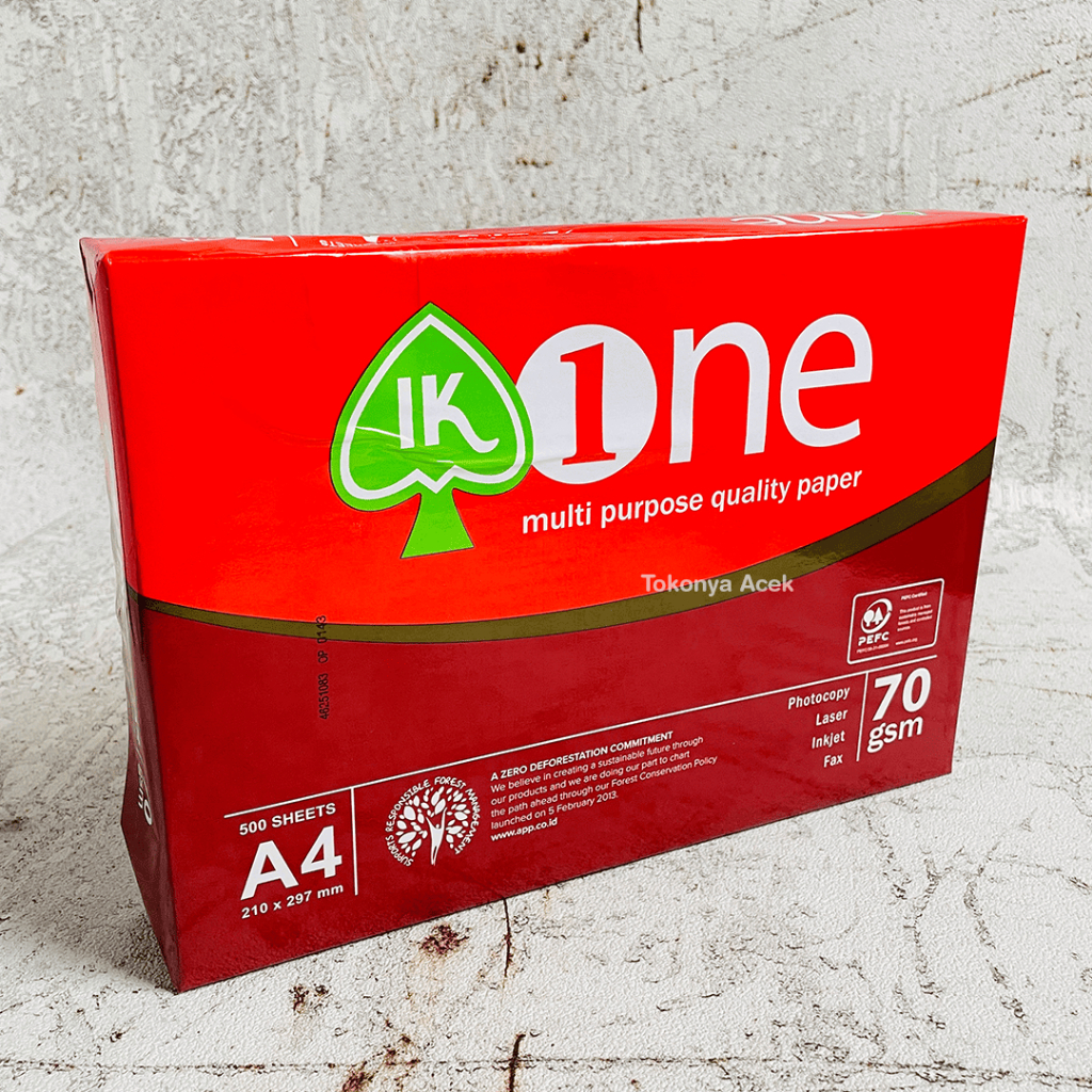 Jual Kertas HVS AONE A4 70 Gram – 1 Rim Isi 500 Lembar | Kertas Print ...
