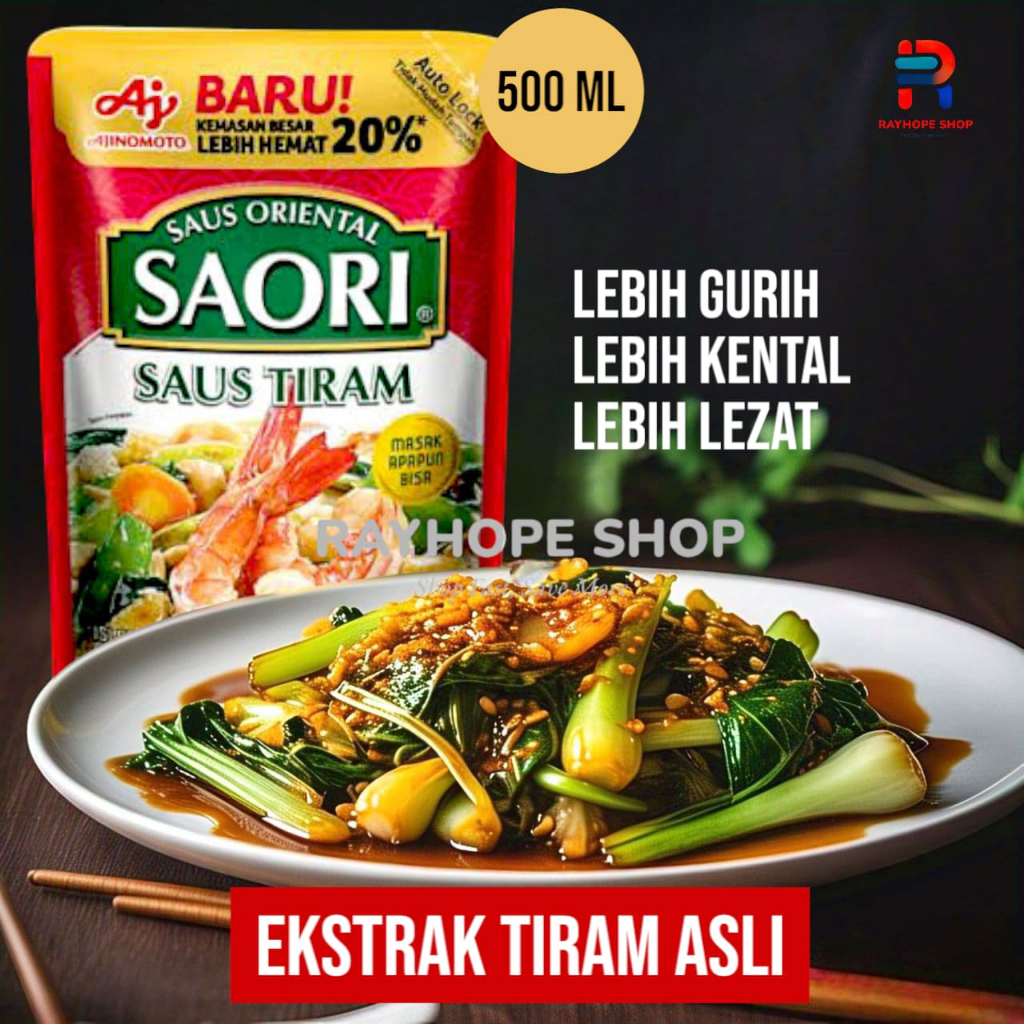 Jual PROMO Saos Saus Tiram Oyster Sauce Oriental SAORI Jepang 500ml 500 ...