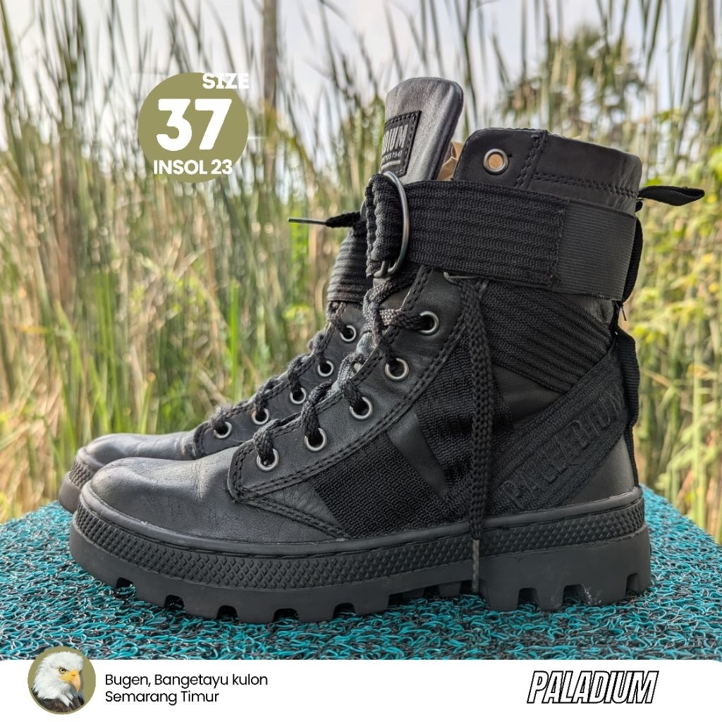 Jual SEPATU KULIT PALLADIUM SIZE 37 INSOL 23 ( SECOND BRAND ) ORIGINAL ...